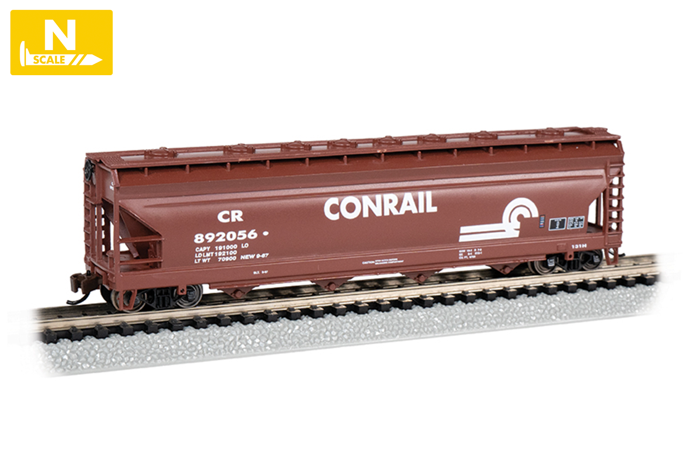 ACF 56' CENTER-FLOW HOPPER - CONRAIL #892056