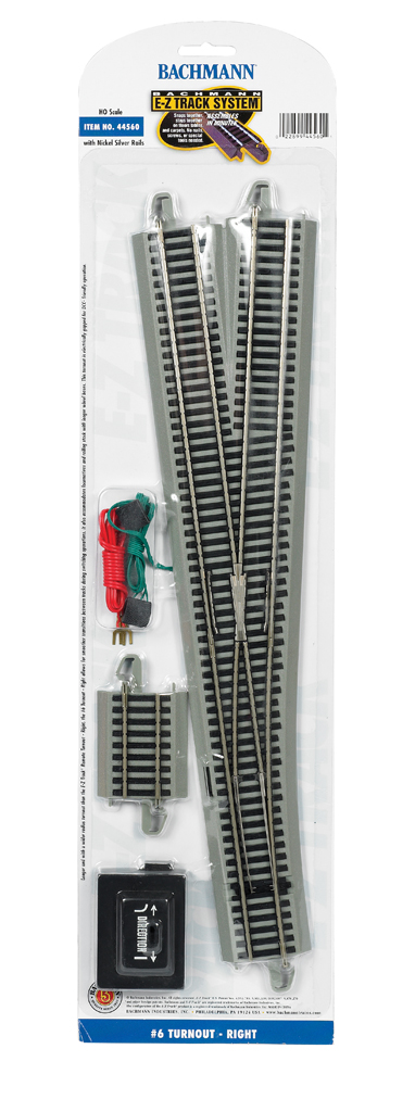 BACHMANN HO TRACK: #6 TURNOUT - RIGHT (HO SCALE)